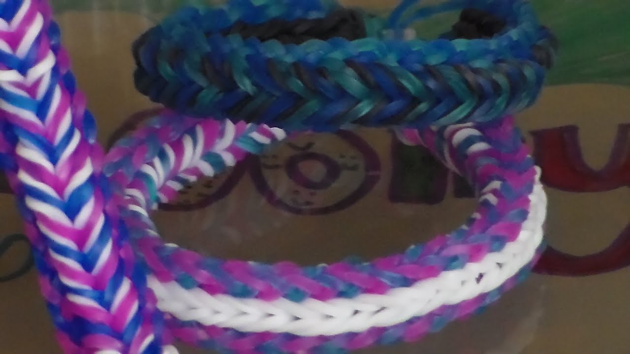 rainbow loom fancy fish bracelet - YouTube