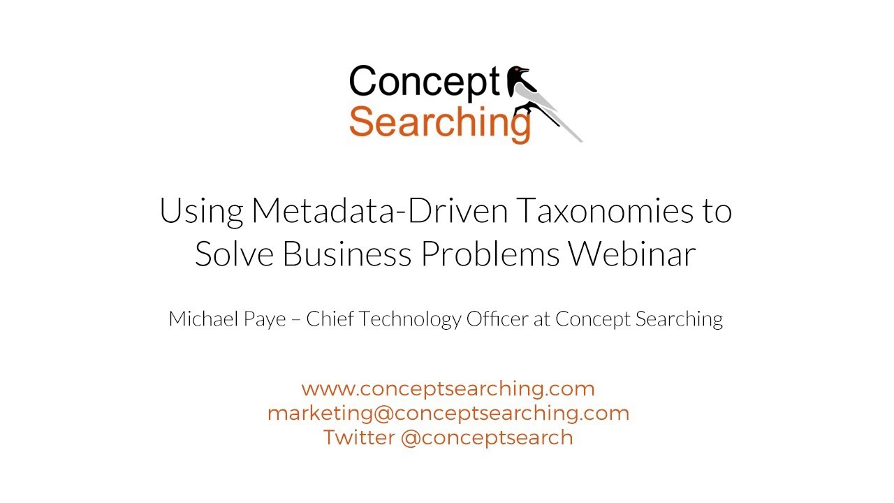 Using Metadata-Driven Taxonomies to Solve Business Problems - YouTube