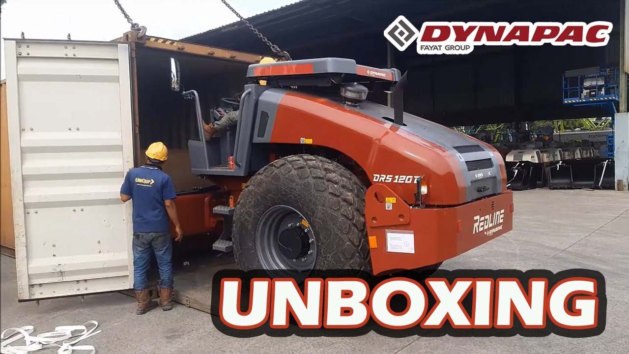 UNBOXING ALAT BERAT - DYNAPAC VIBRO DRS 120D - YouTube