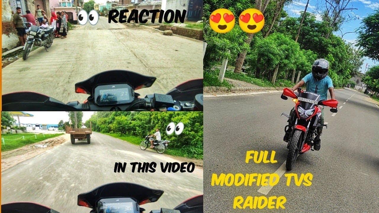Tvs Raider Public Reaction 😱 || Tvs Raider Modified 😍 || Tvs Raider 125 ...