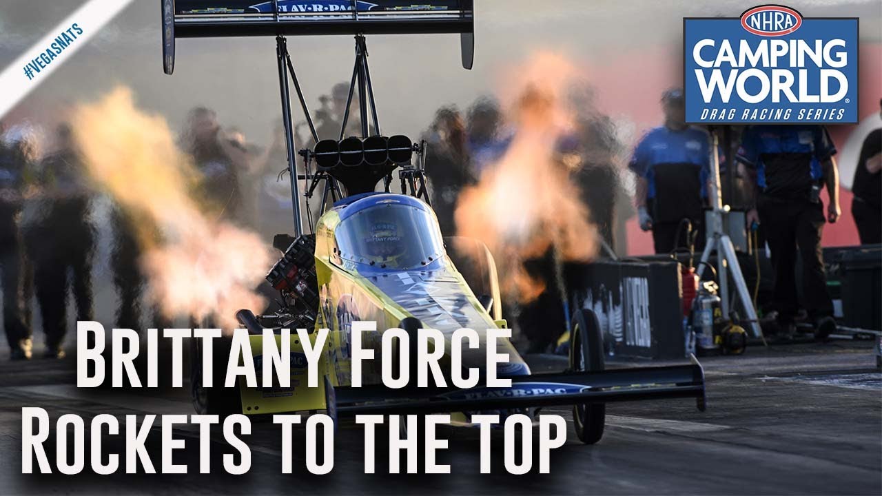 Brittany Force rockets to the top at NHRA Nevada Nationals - YouTube