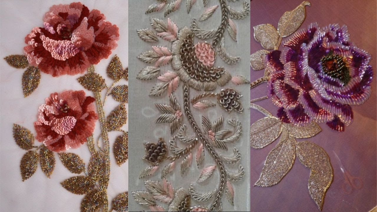 Best handwork flower design / New brand handwork embroidery design ...