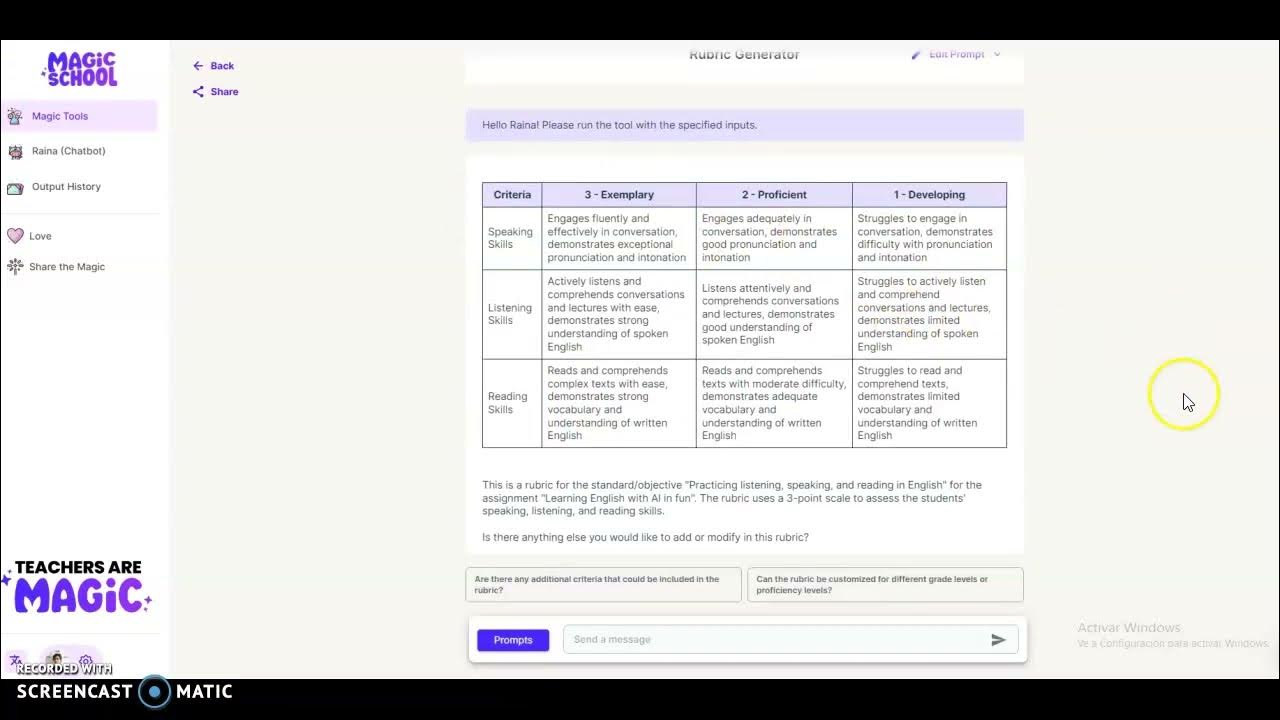 Using AI to create rubrics - Magic School AI - YouTube