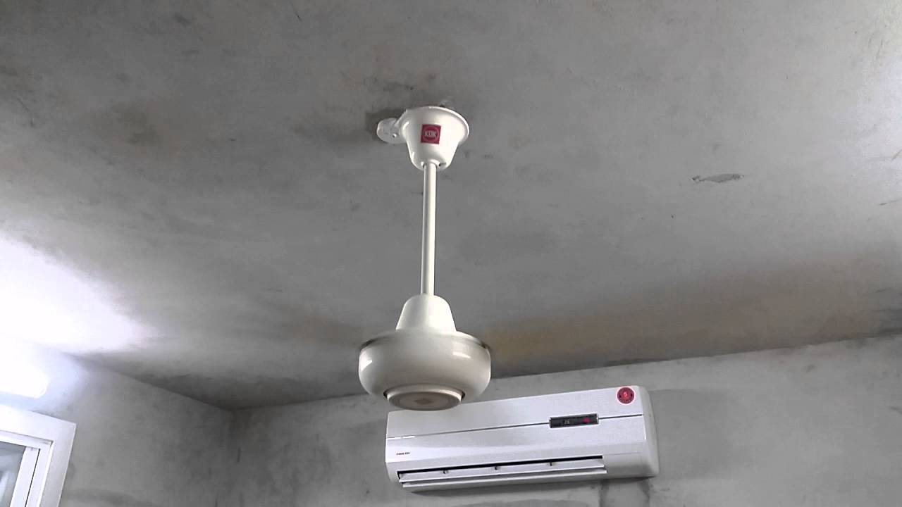 KDK T56ZK ceiling fan late 80s early 90s - YouTube