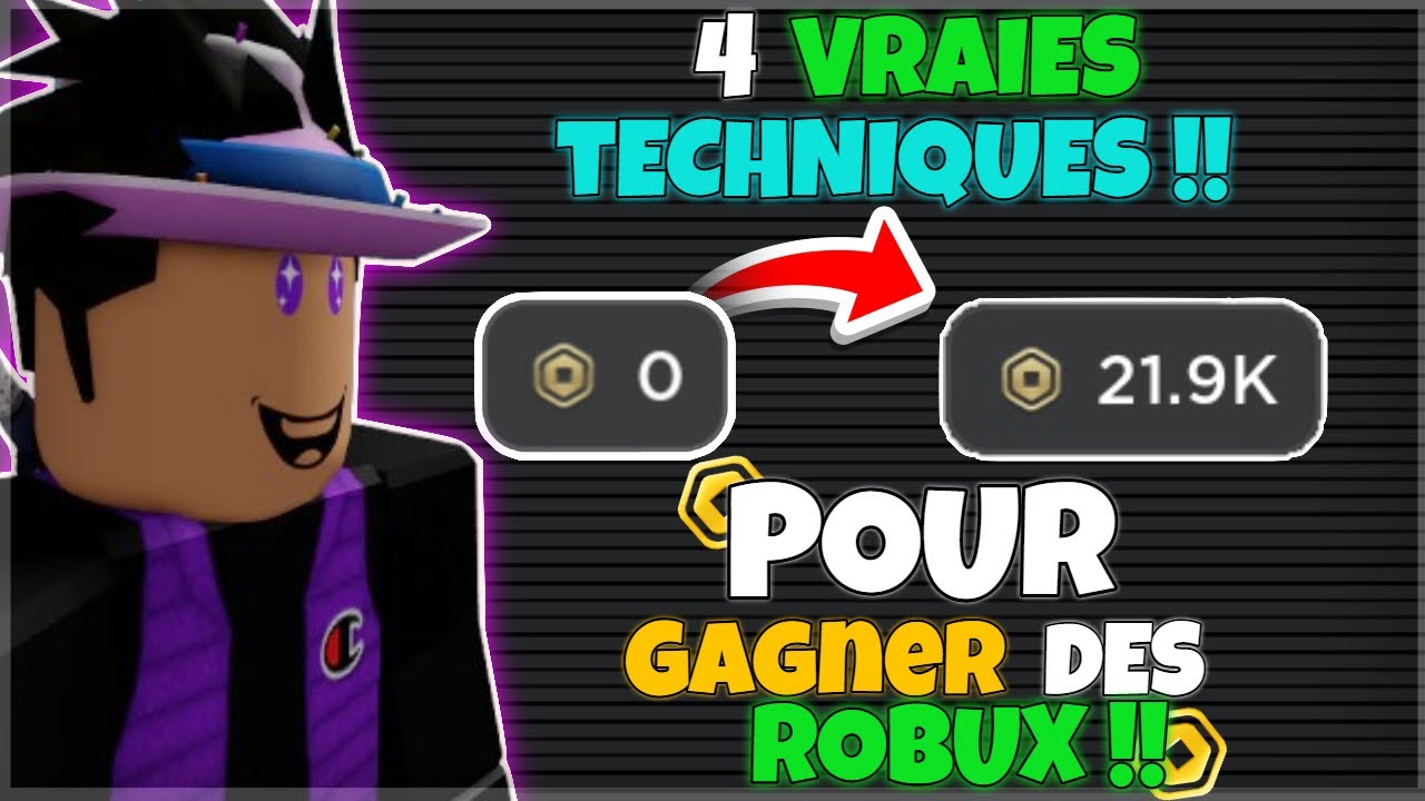 3 VRAIES TECHNIQUES pour gagner des ROBUX - YouTube