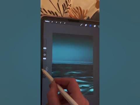 Digitally Paint Ocean Waves in Procreate Tutorial - YouTube