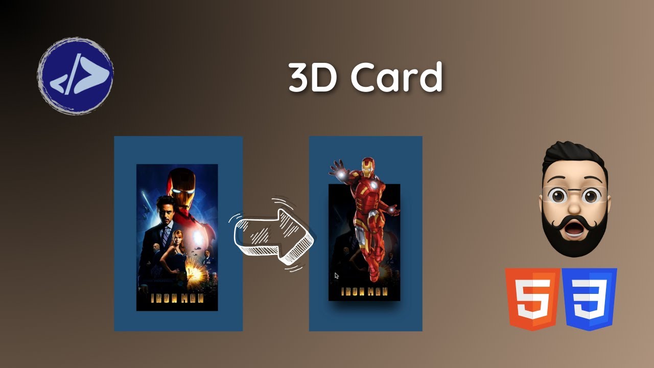 3d Card | Customized Dev | 3d Card using HTML & CSS - YouTube