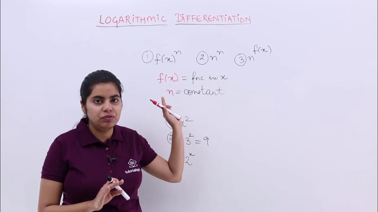 Class 12th – Logarithmic Differentiation Overview | Tutorials Point - YouTube