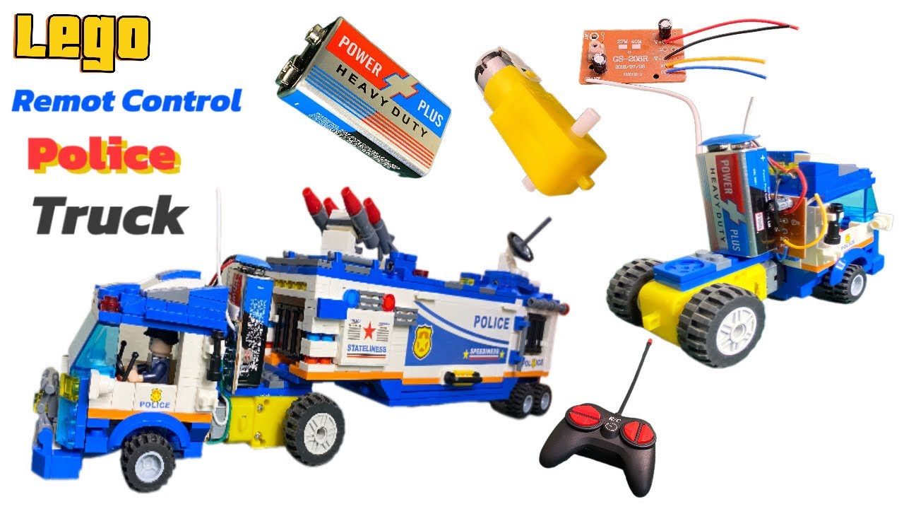 How To Make A Lego Technic Remote Control Police Truck | Science ...