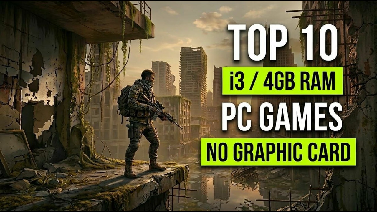 Top 10 Best FREE PC Games for i3 & 4GB RAM (No Graphic Card) 2026 - YouTube