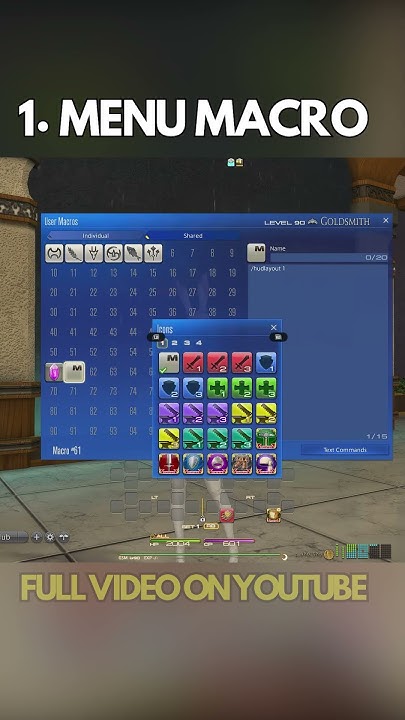 EASY FFXIV Menu Macro?! - YouTube