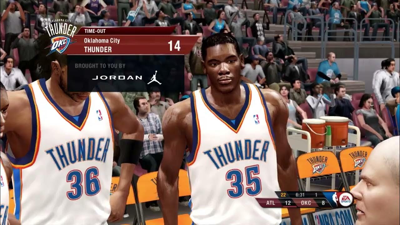 NBA Live 10 Gameplay - Atlanta Hawks vs Oklahoma City Thunder - YouTube
