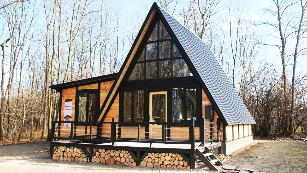 The Most Incredible A-frame Tiny House by Masifev - YouTube