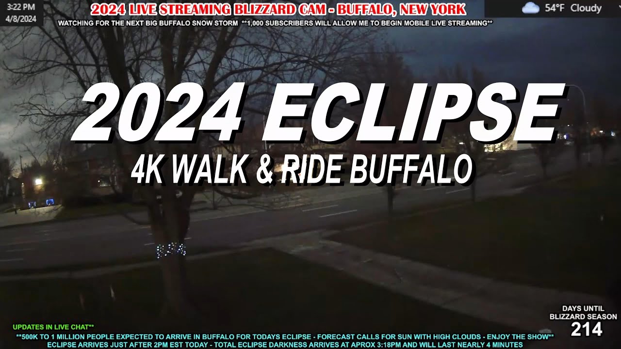2024 Total Solar Eclipse Live Cam Replay (Live Streaming Buffalo ...