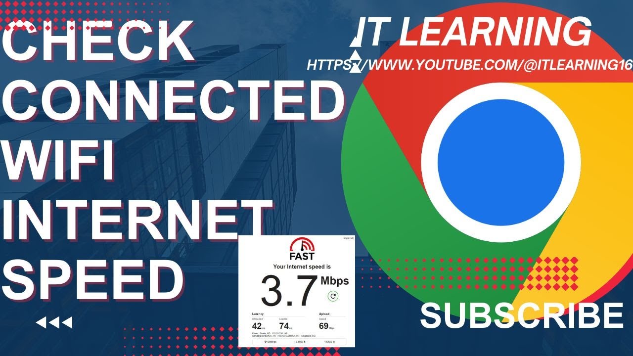 How to check connected wifi internet speed by Google Chrome - YouTube