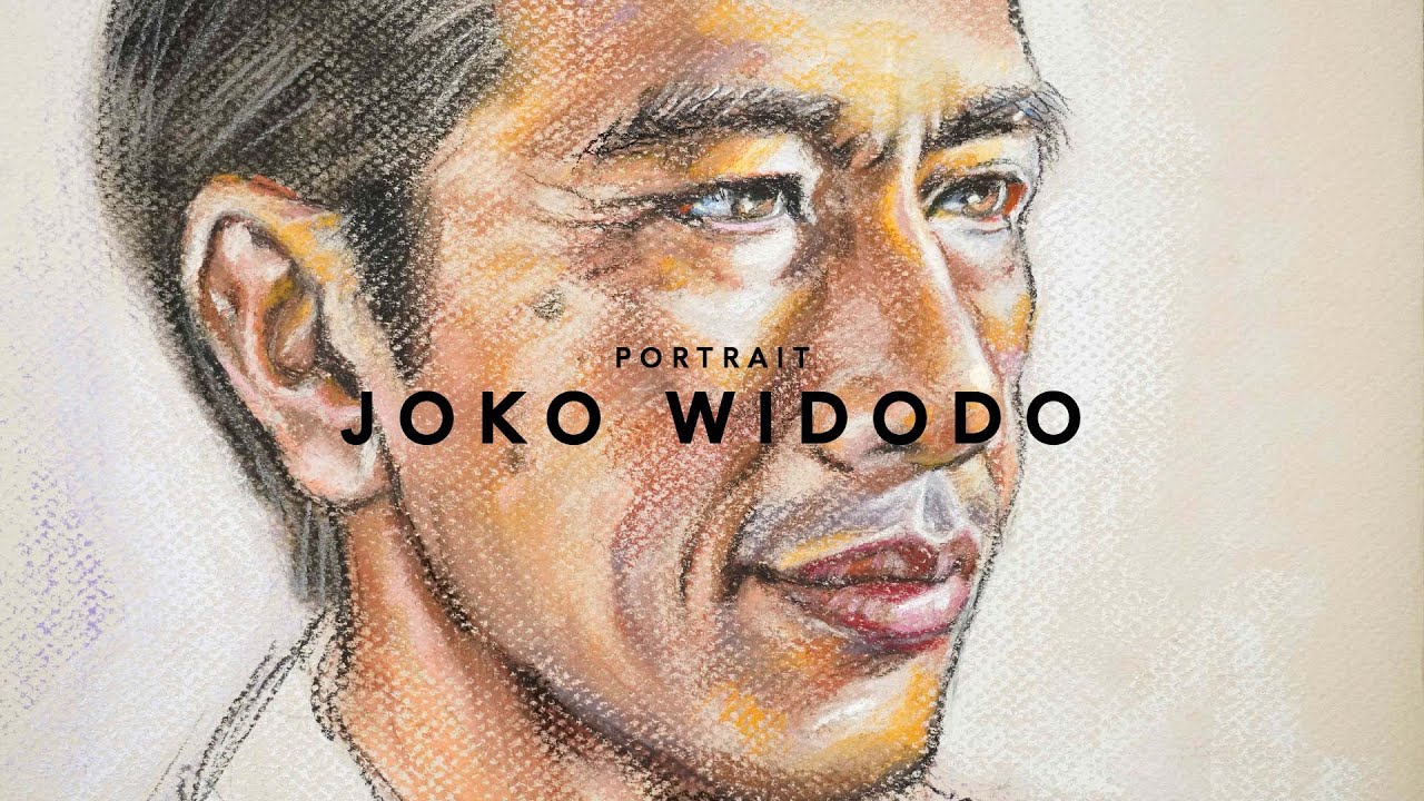DEMO | President Joko Widodo | Portrait Painting with Soft Pastel - YouTube