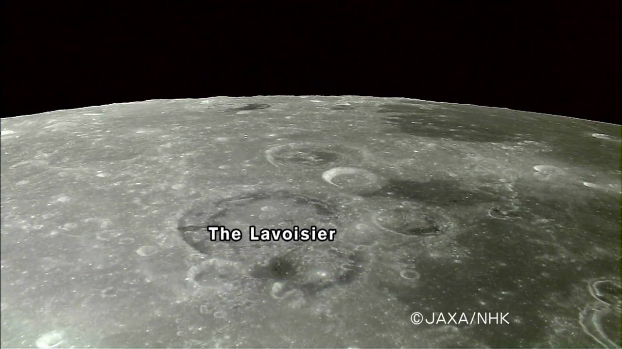 KAGUYA taking the western side of "Oceanus Procellarum" by HDTV - YouTube