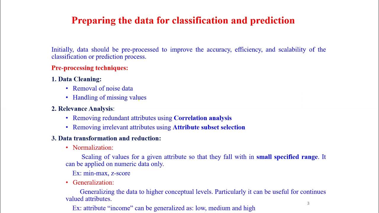 issues regarding classification and prediction - YouTube