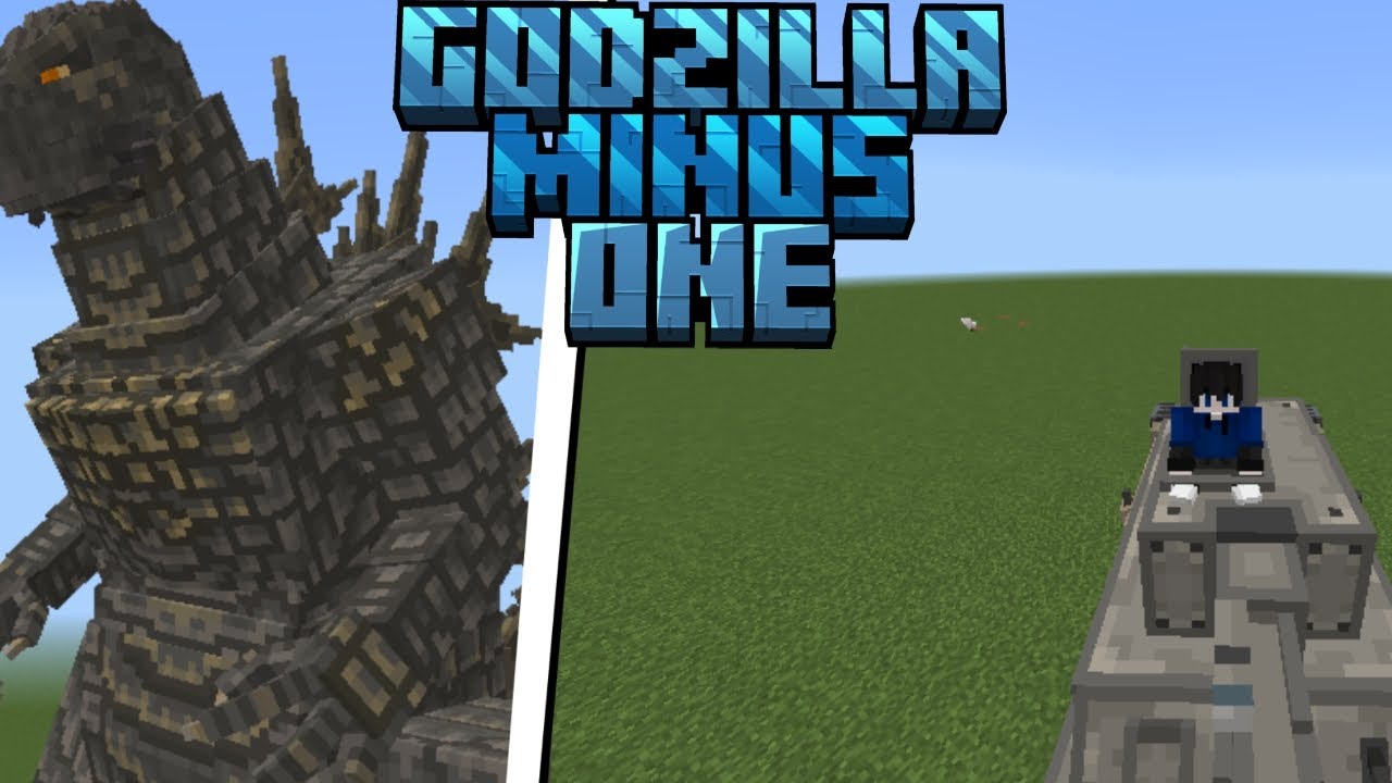 hoje vim mostrar uma addon chamada Godzilla minus one para Minecraft ...
