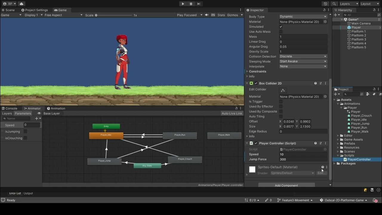 Player Controller in Unity2D - YouTube
