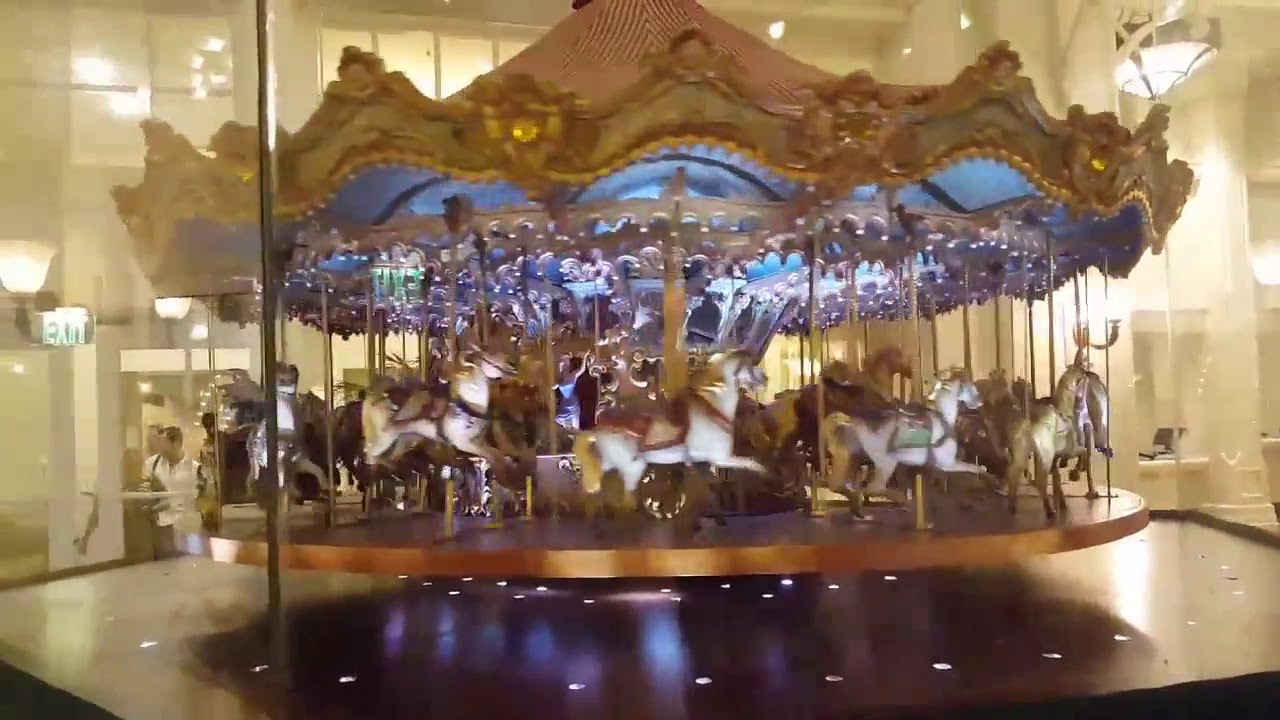 Carousel in Lobby of Disney's Boardwalk Resort - YouTube
