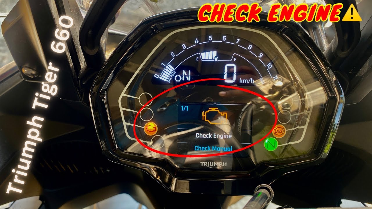 Check Engine Warning Light on my Triumph Tiger Sport 660⚠️ - YouTube