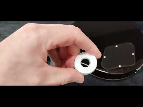 How to install a toggle switch name plate on a single cut guitar. - YouTube