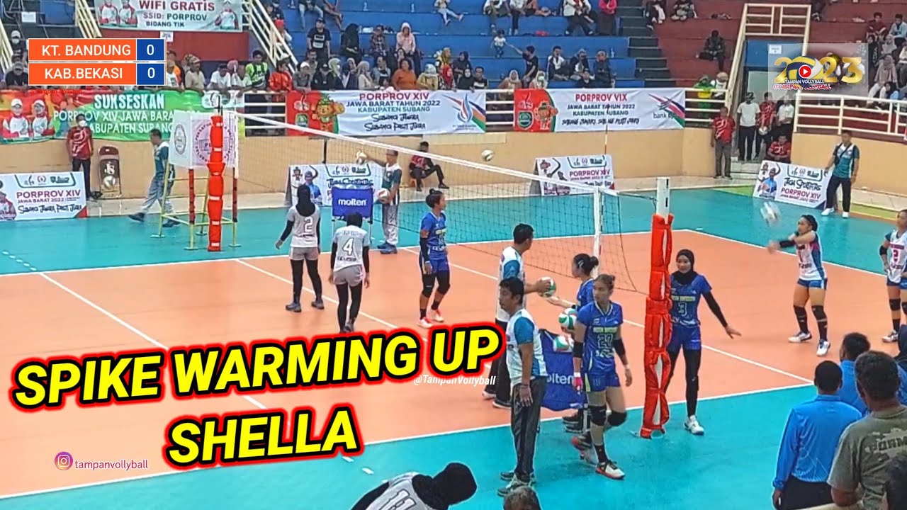 Spike² shella, yolla, aulia, adinda, diska proliga porda bandung vs ...