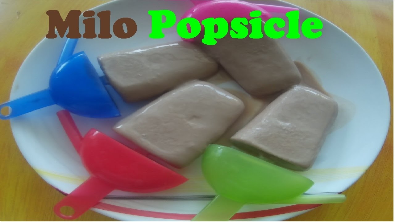 How to make Milo Popsicle -- Kitchen Channel -- - YouTube