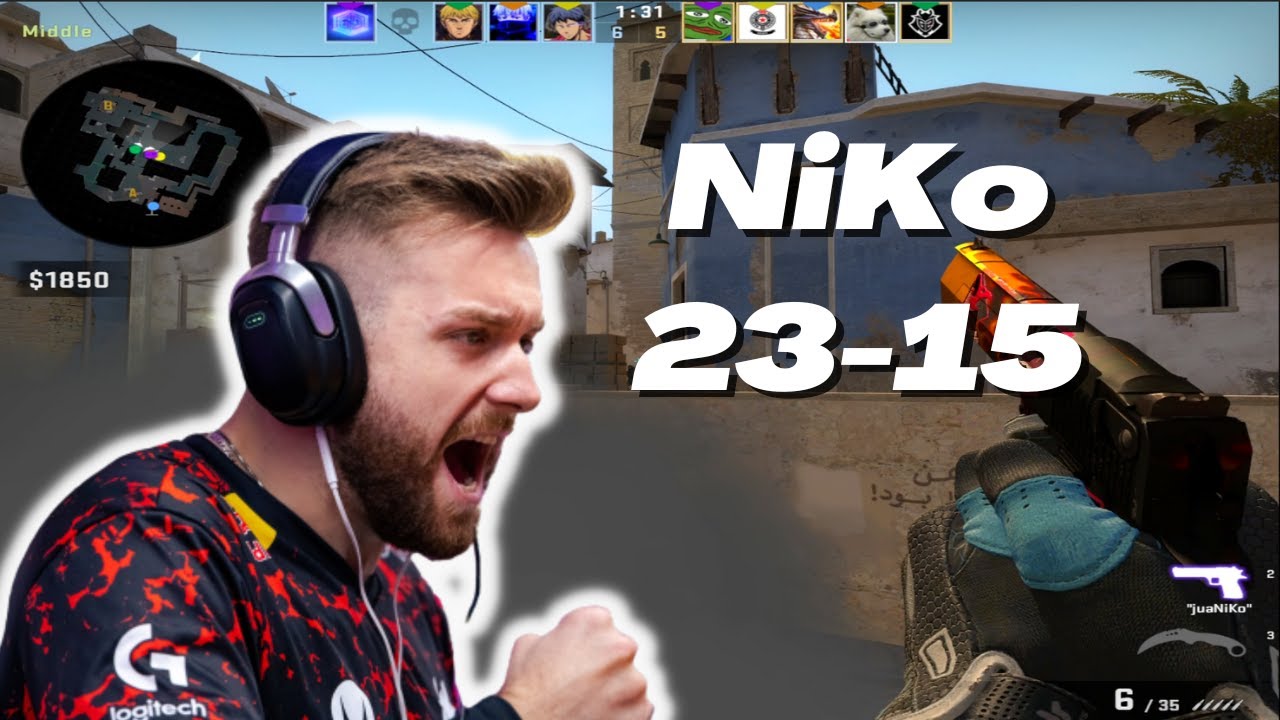 『NiKo POV』w/huNter- vs CYPHER (mirage) FACEIT Ranked | July 12, 2023 - YouTube