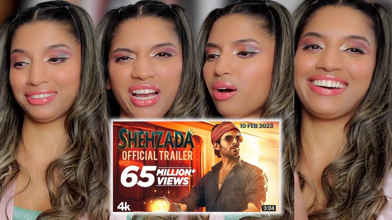 Shehzada Trailer Reaction | Kartik Aaryan, Kriti Sanon | Rohit Dhawan - YouTube