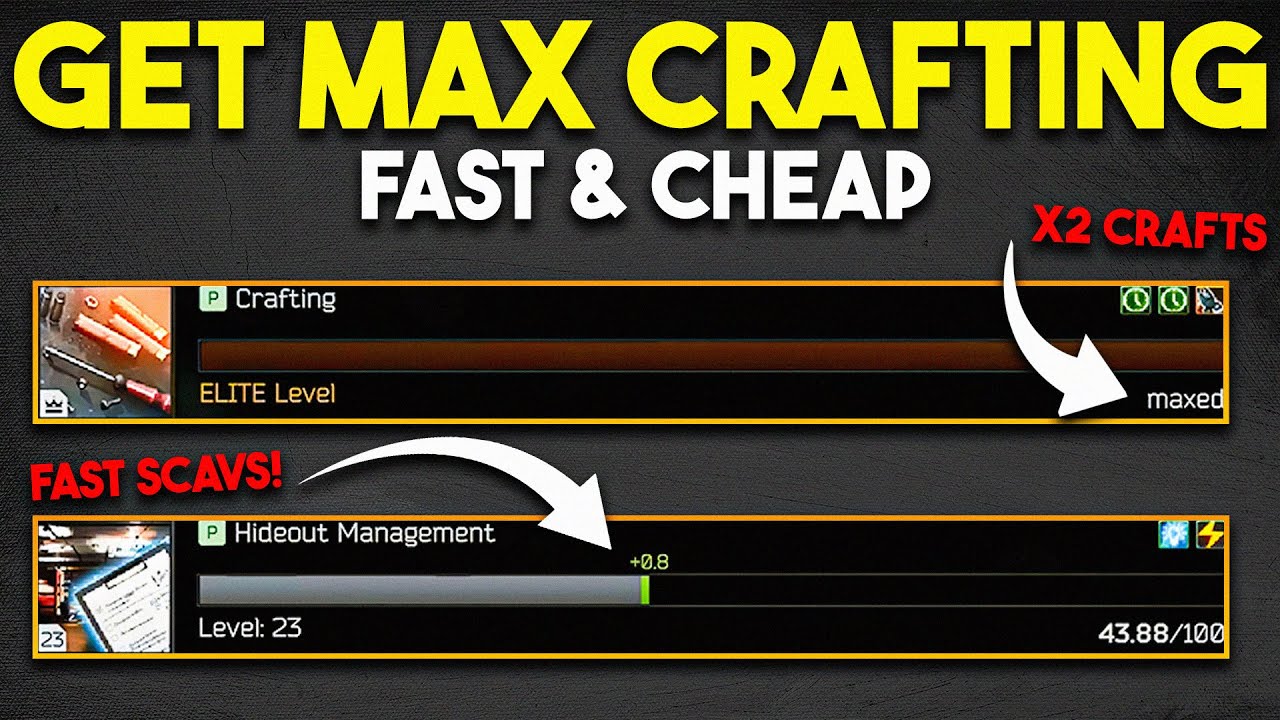 How To Get MAX Crafting Fast! - Skills Guide - YouTube