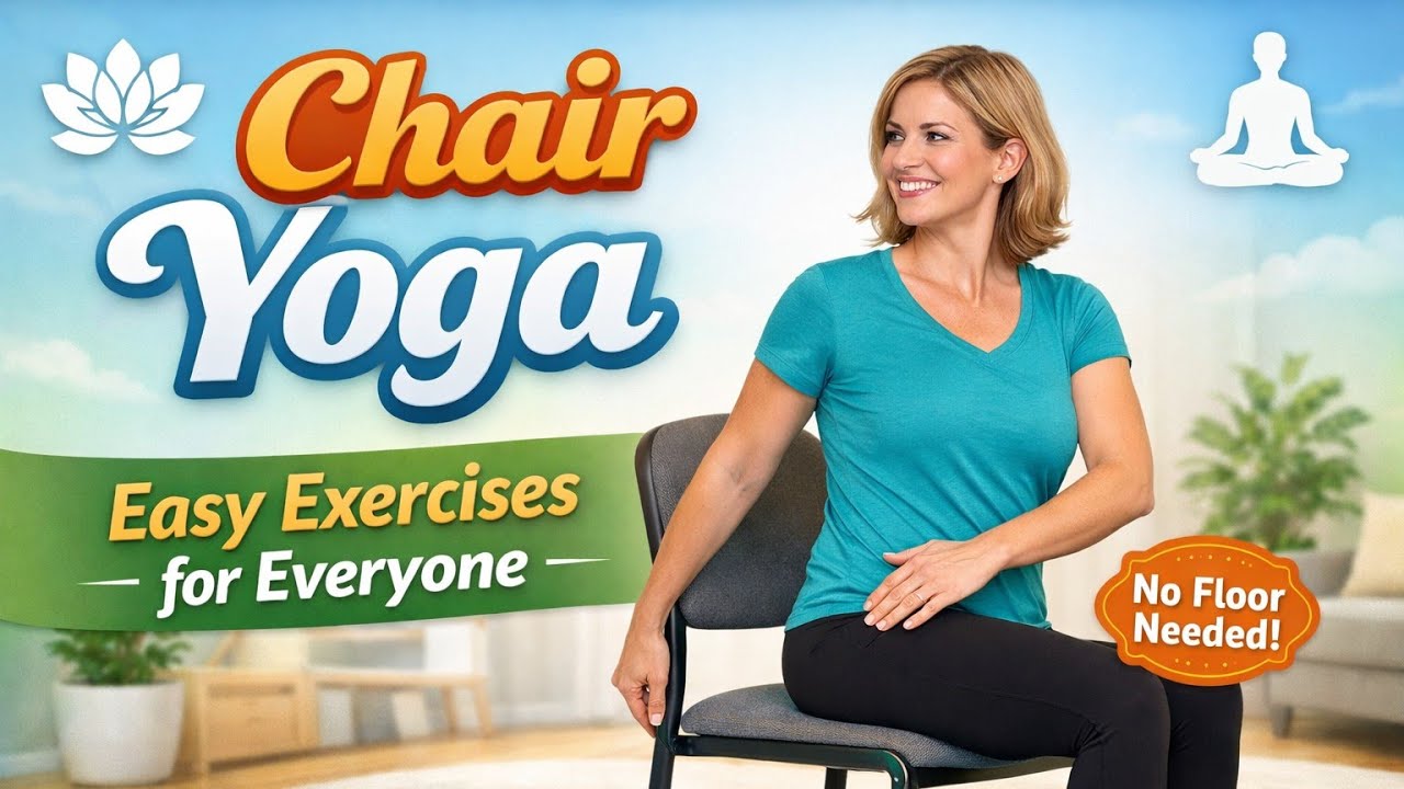 CAN'T SIT ON THE FLOOR? DO THIS CHAIR EXERCISE #chairyogaforseniors# ...