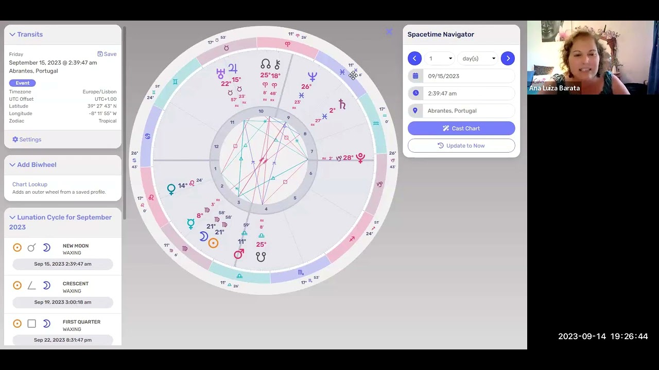 Ana Barata - RESET - Lua Nova Virgem 15 Setembro 2023 - YouTube