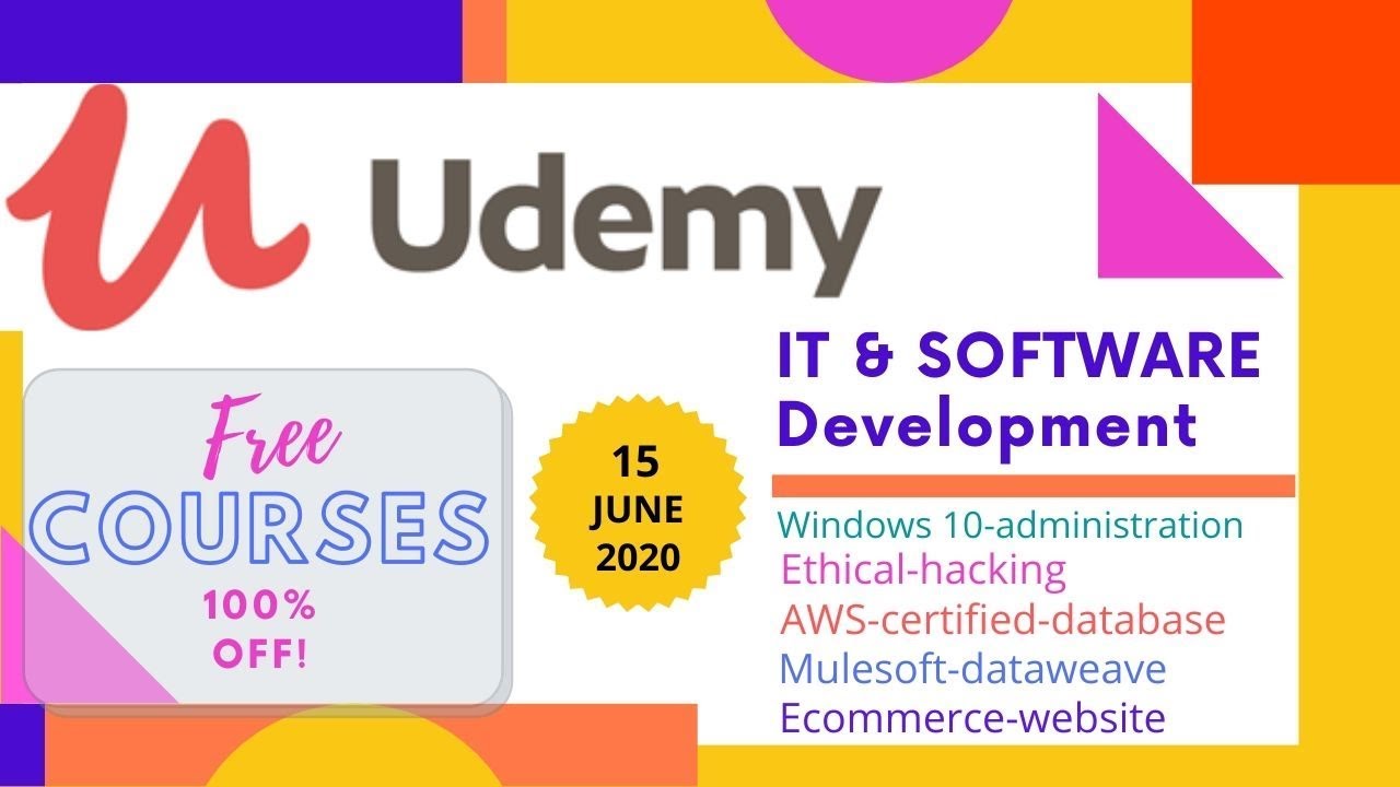 Udemy Online Free Paid Courses IT & SOFTWARE Development 15 June 2020 ...