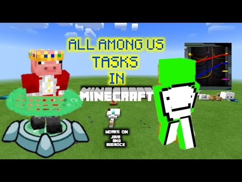 how to make all among us tasks in minecraft - YouTube