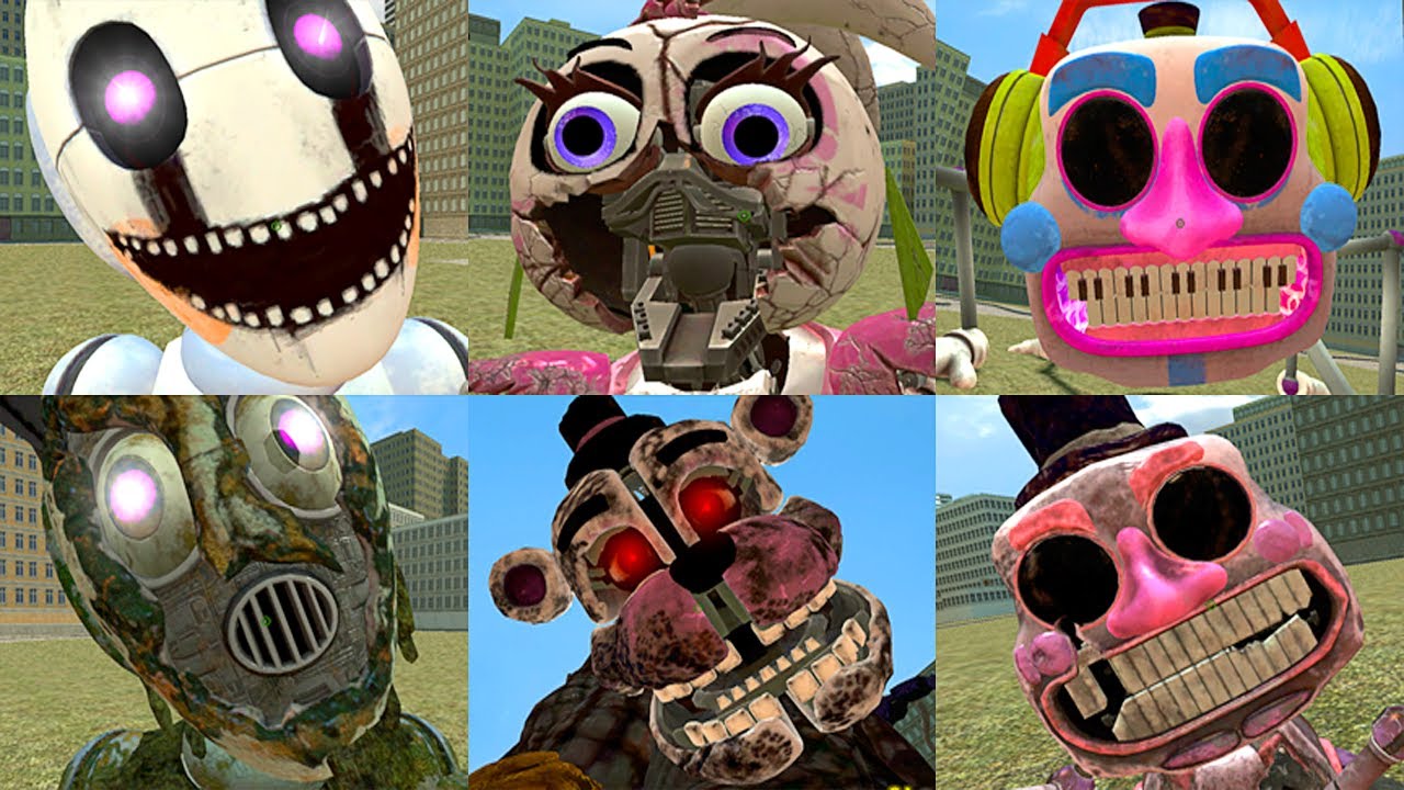 ALL NEW JUMPSCARE NIGHTMARE UPDATE FNAF Security Breach ANIMATRONICS ...