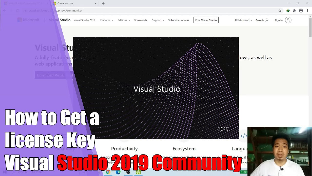 How to Get a License Key for Your Visual Studio 2019 Community (Tagalog ...