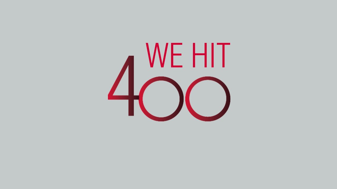 We hit 400! - YouTube