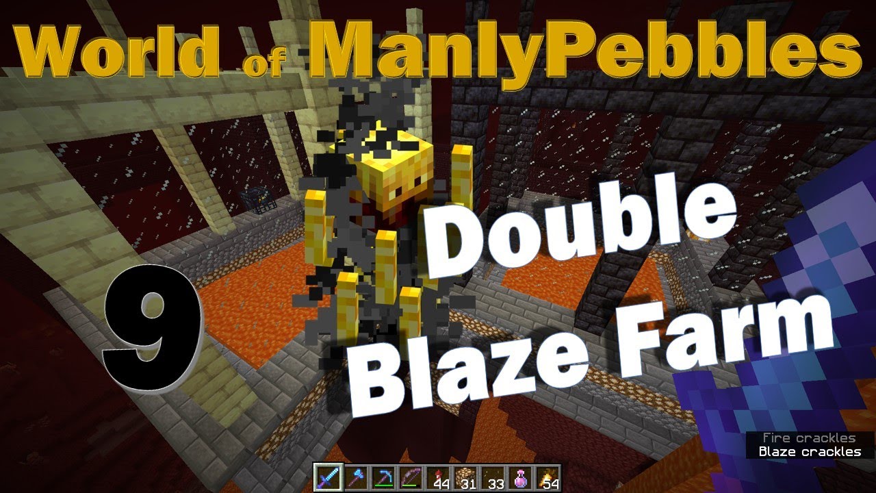 Double Blaze Farm - World of ManlyPebbles Ep 9 - Minecraft Let's Play ...