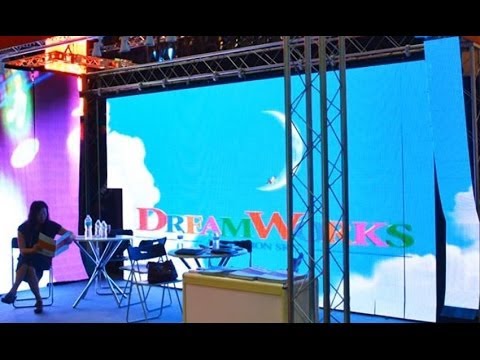 6mm portable light wall led screen - YouTube
