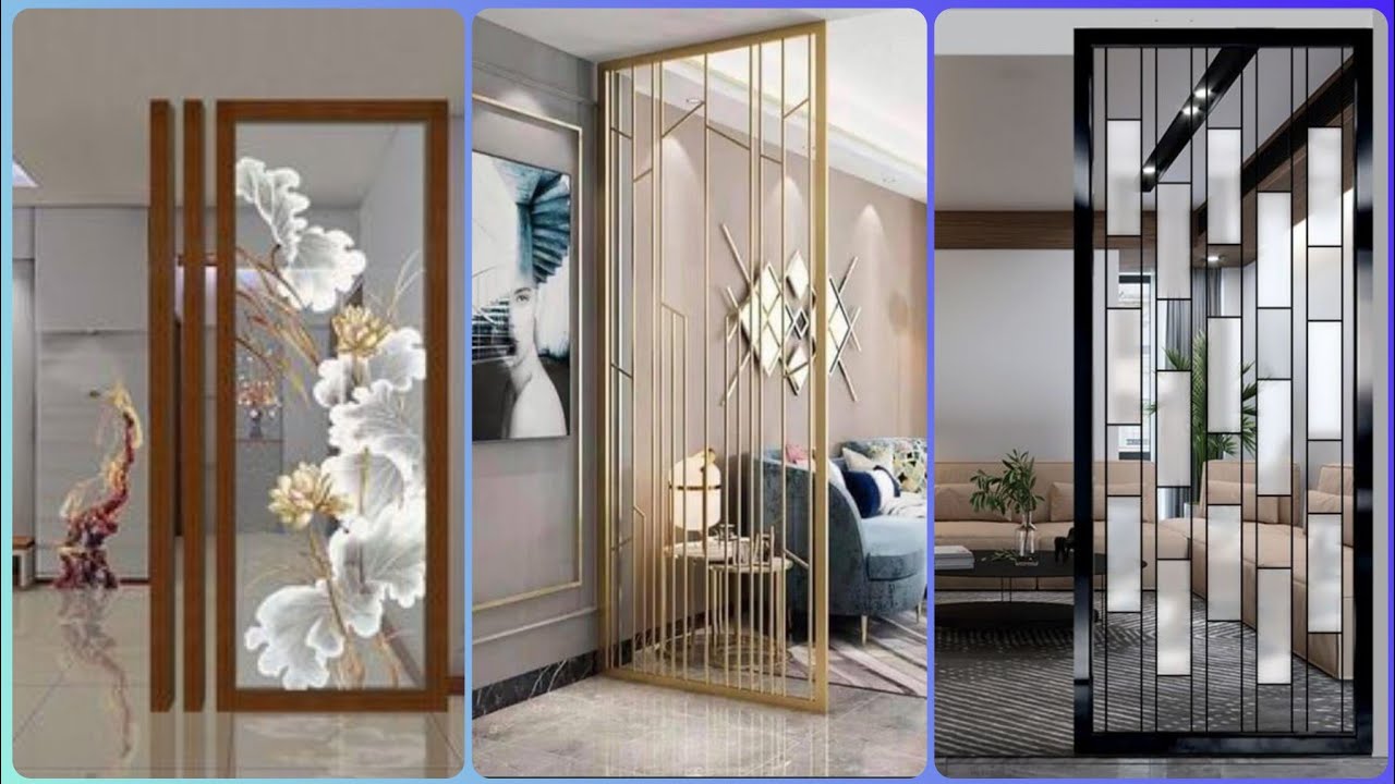 Most Incredible Living Room Glass Partition Design - Home Decor - YouTube