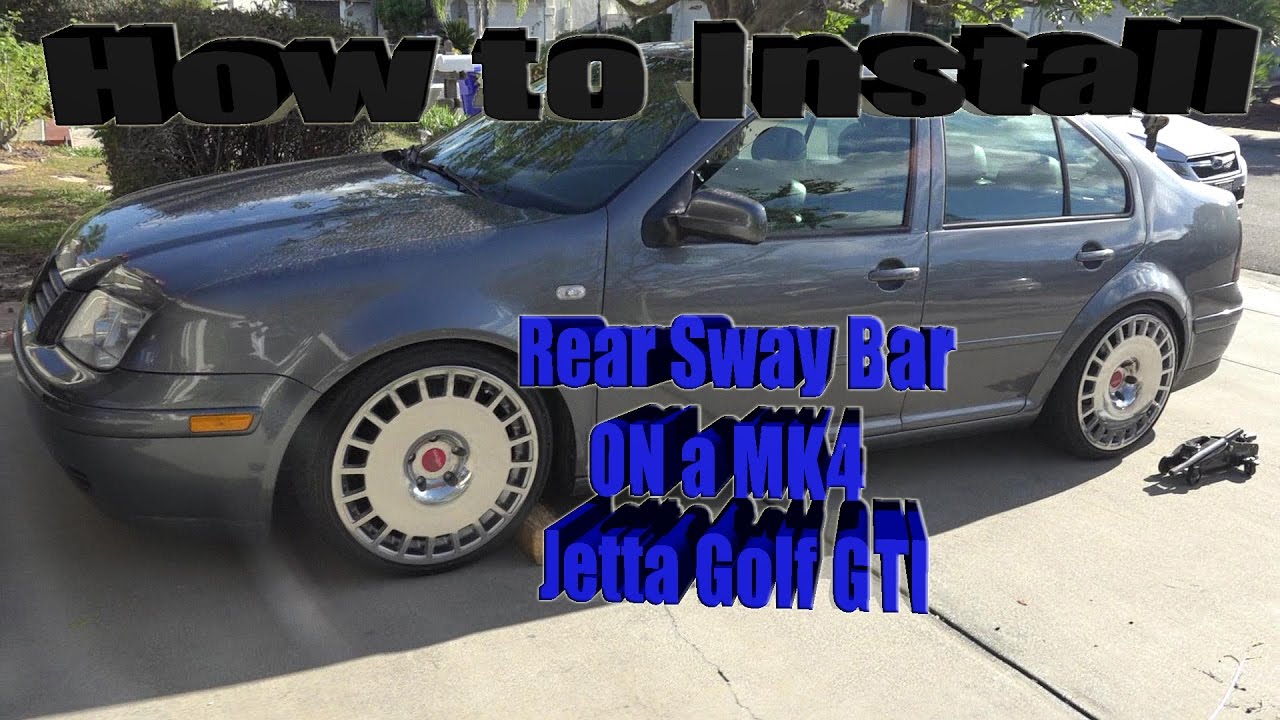 How to install a NeuSpeed Rear Sway bar on a MK4 golf/Jetta/gti DIY ...