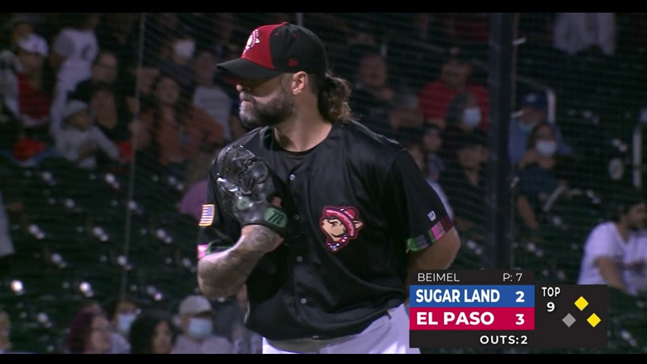 44-year old Joe Beimel earns save: 9/25/2021 (Triple-A El Paso) - YouTube