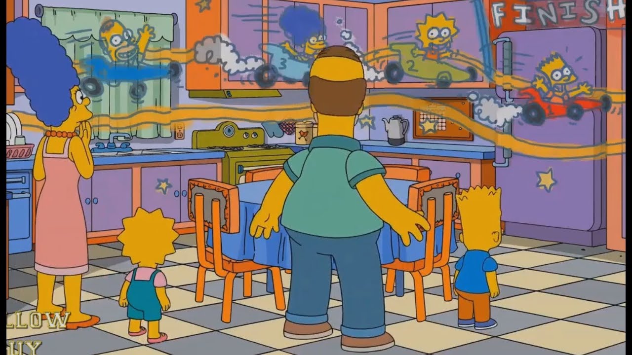 The Simpsons - Smeared Picture! - YouTube