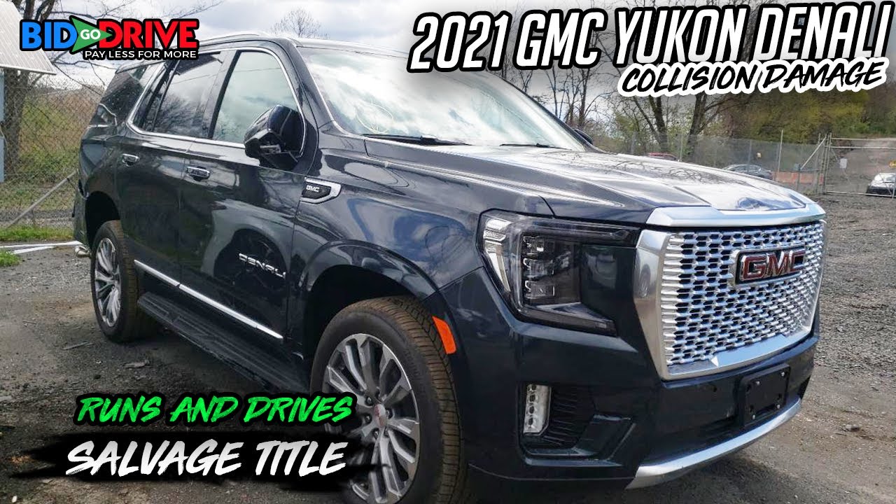 2021 GMC Yukon Denali - Rear end collision (Walk Around Video) - YouTube
