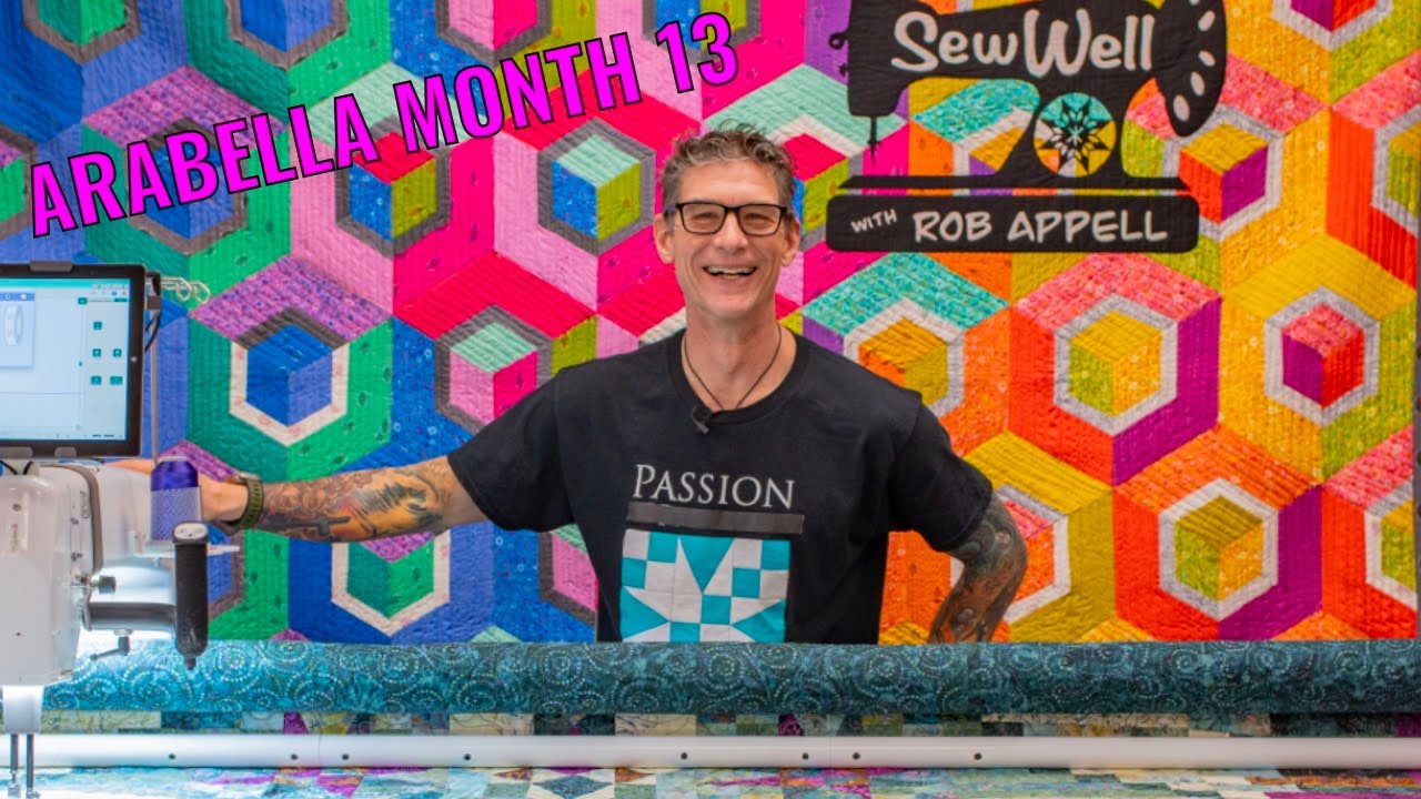 Arabella Block of the Month 13 - Quilting it with Rob Appell - YouTube