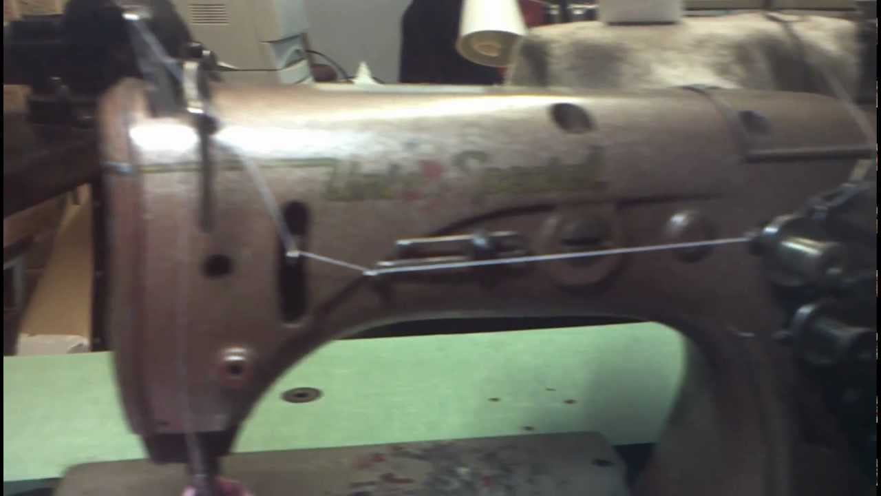 Union Special 51300 BG Single Needle Chain Stitch - YouTube