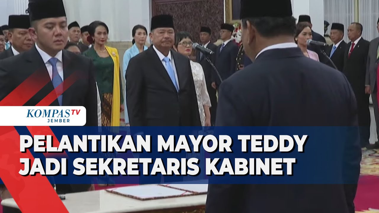 Momen Mayor Teddy Dilantik Jadi Sekretaris Kabinet Oleh Presiden ...