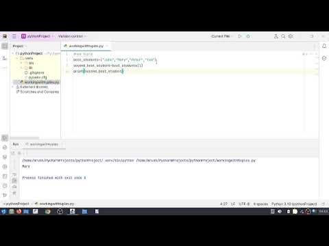 Python tuples, how to define and work with tuples - YouTube
